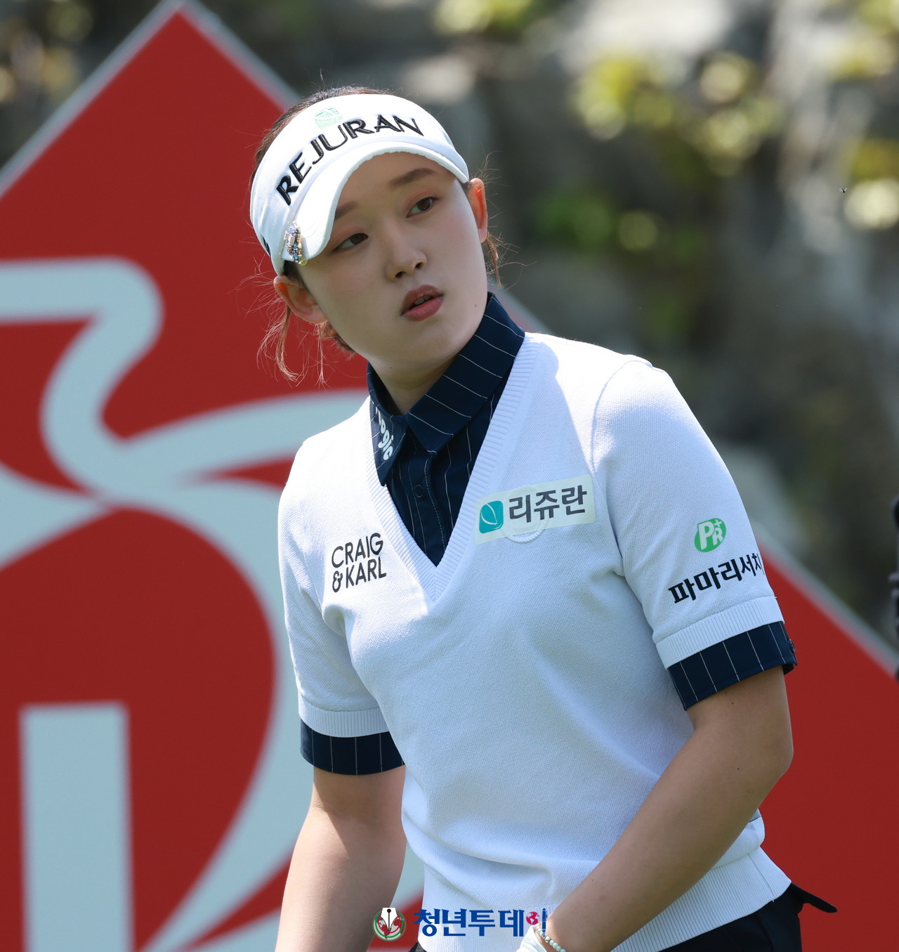 티샷 준비하는 마서영, KLPGA'덕신EPC 챔피언십'