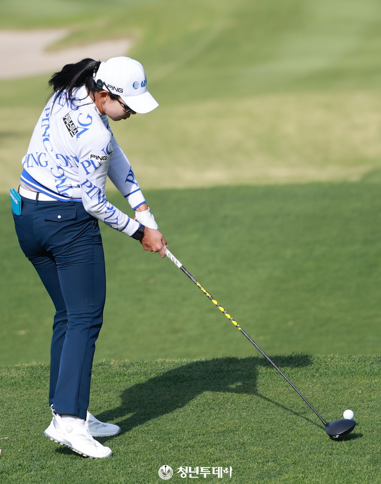 [청년골프]티샷하는 박보겸, KLPGA'덕신 EPC 챔피언십'