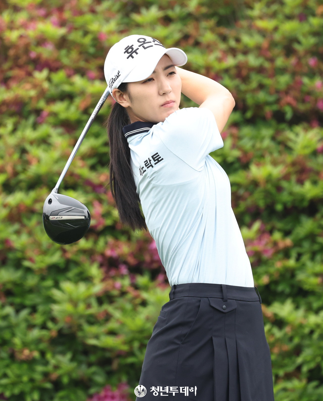 [청년골프] 미소 짓는 강지선, 'KLPGA 제17회 두산 매치플레이'셋째 날